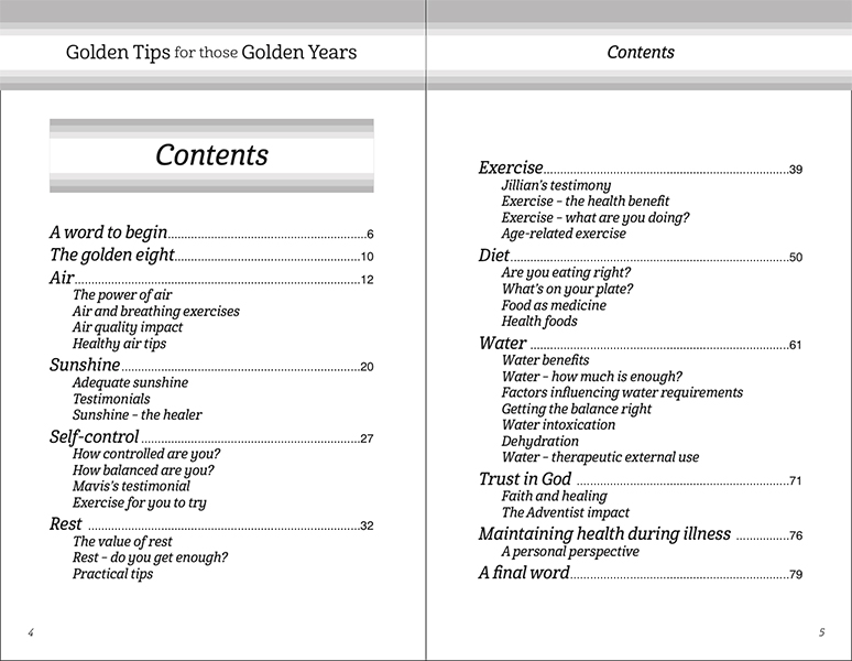 Golden Tips for those Golden Years – Stanborough Press